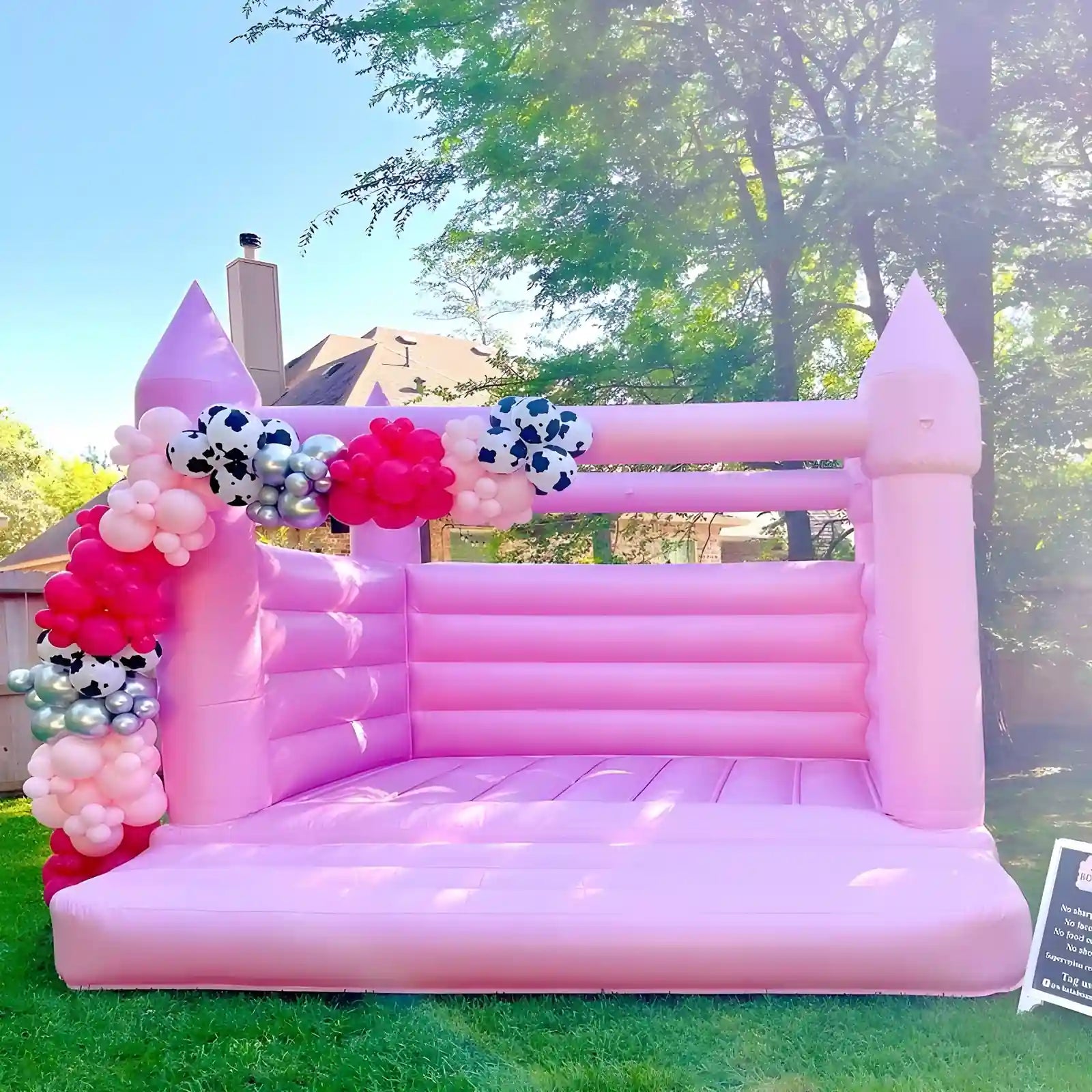 Pastel Colorful Modern Bounce House – The Little Bounce